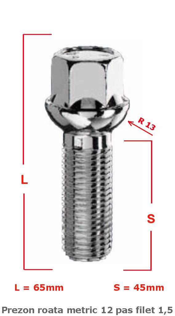 PREZON ROATA METRIC 12 PAS FILET 1,5 45MM SFERIC – COD P121545S ...