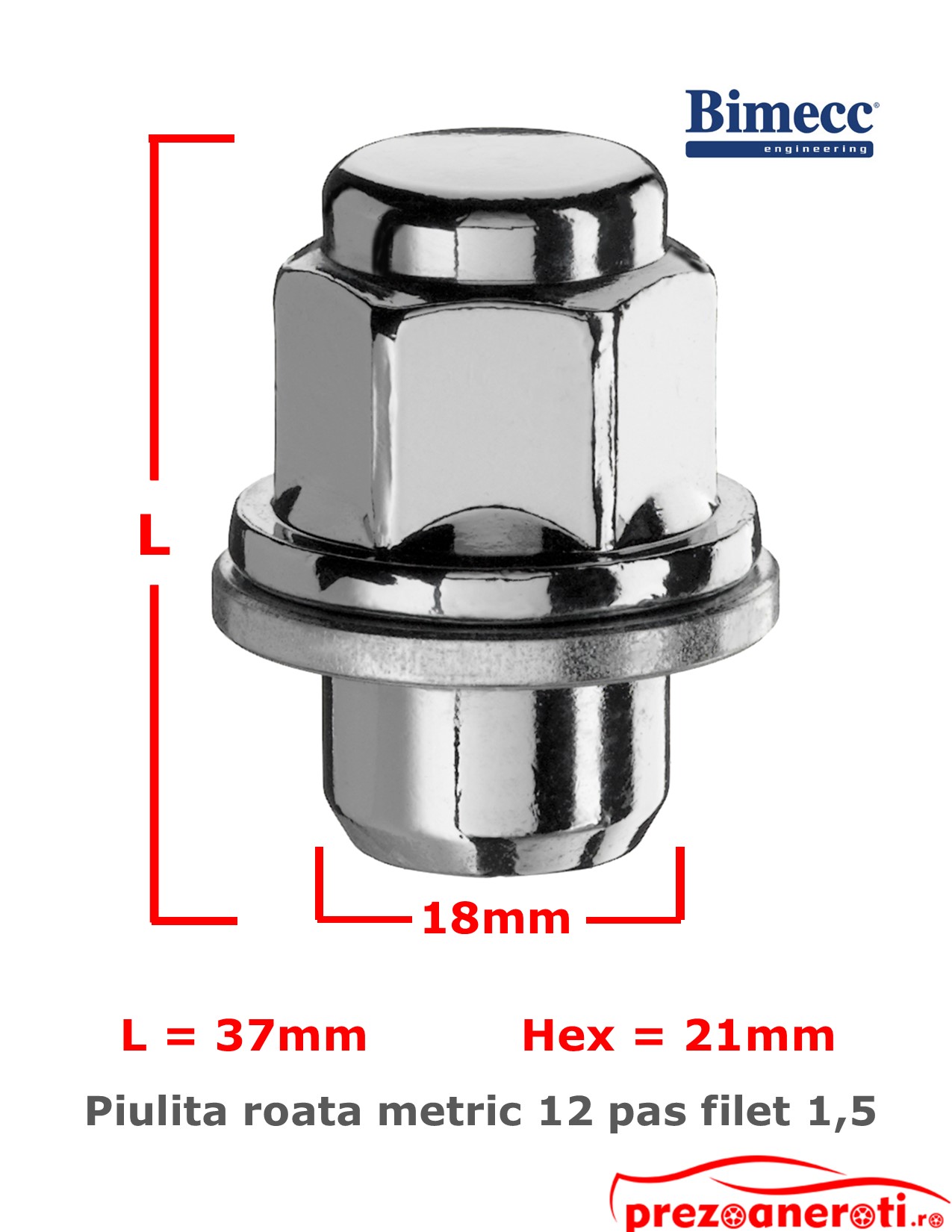 PIULITA ROATA METRIC 12 PAS FILET 1,5 – COD N1215RC-21 – Prezoane roti ...